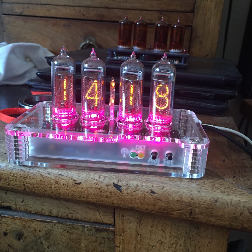 Desk nixie clock with four IN-14 Tubes | Nixie Boulevard
